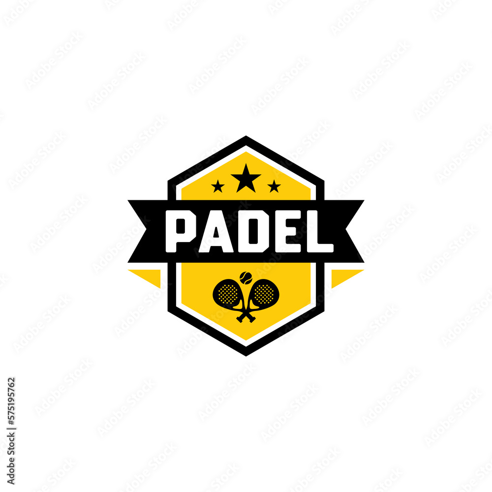 Padel Club logo Stamp. Tennis Logo Design Stock Vector | Adobe Stock