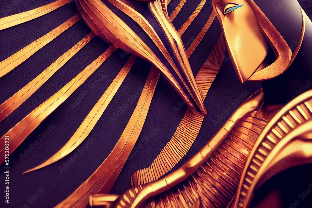 Art of the Egyptian God Montu created using generative artificial ...