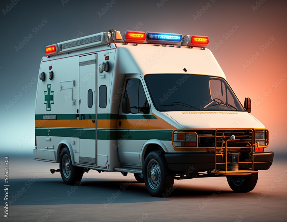 ambulance or other medical transport vehicle, emphasizing the critical ...