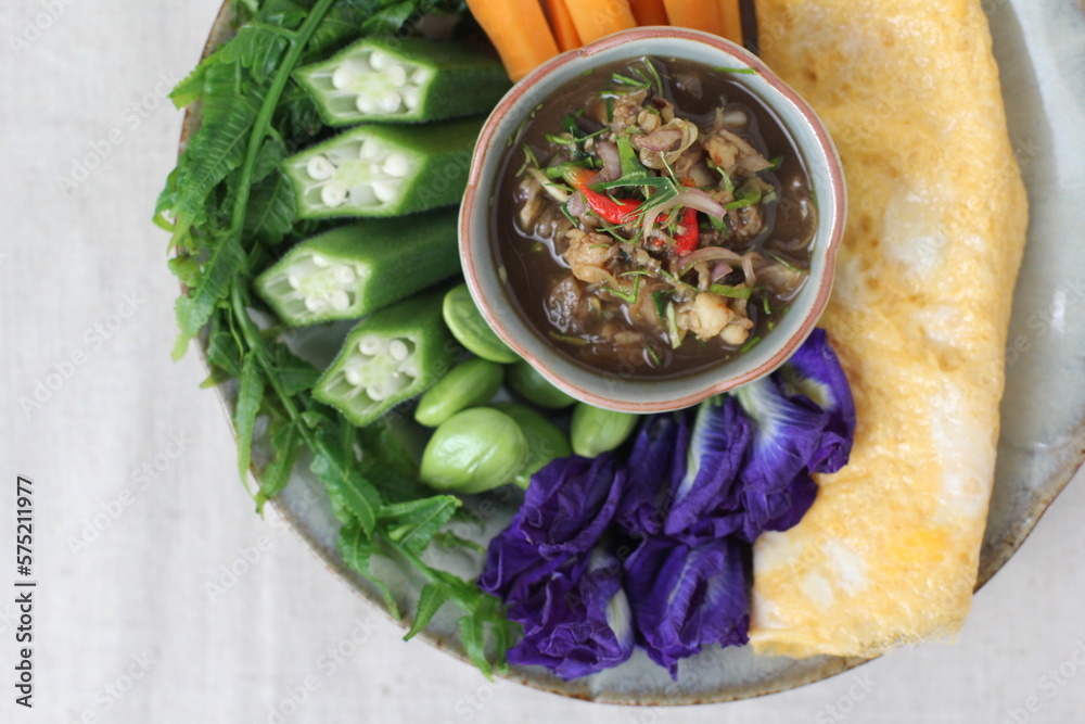 Thai southern spicy Budu salad is anchovies sauce and one of the best ...