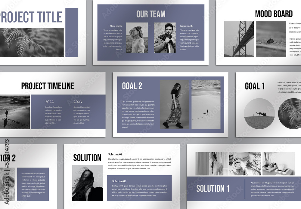 Portfolio Presentation Layout Stock Template | Adobe Stock