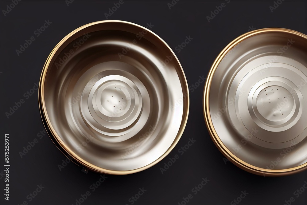 Round metal packaging. PNG on transparent background. Generative AI ...