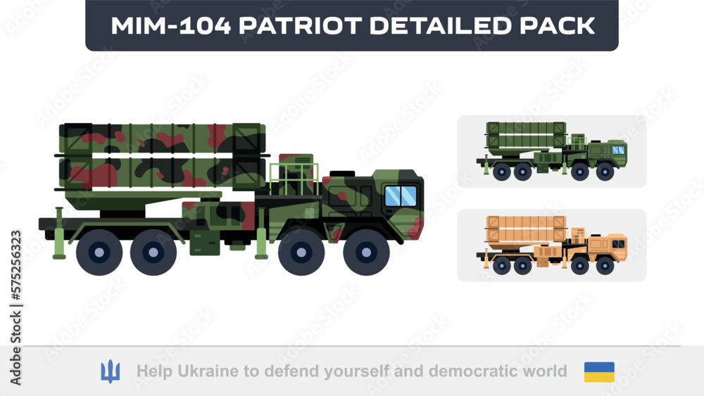 MIM-104 Patriot. Surface-to-air missile system. Anti-ballistic missile ...