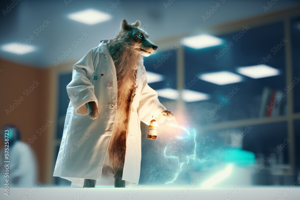 Incan Wolf in a Doctor's Coat Conducts Epic Hospital Tests: Captivating ...