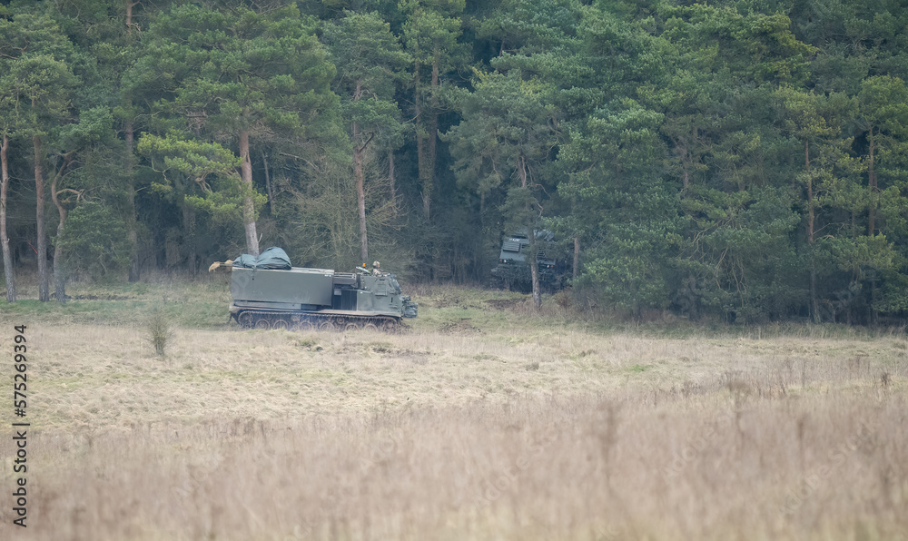 British army self propelled M270 Multiple Launch Rocket System (MLRS ...