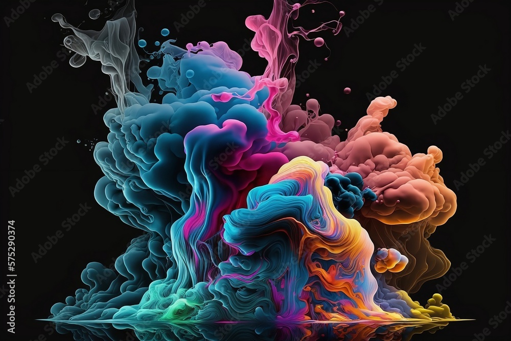 Illustration colorful motion wavy background, HD Stock Illustration ...