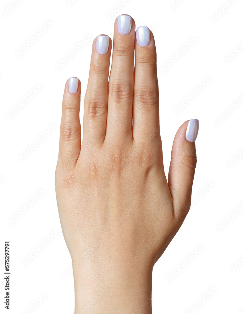 female hand showing stop sign. Gesture and sign Stock Photo | Adobe Stock