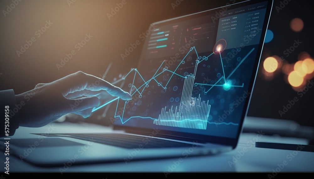 Market chart. , Business Analysis economic growth graph financial data ...