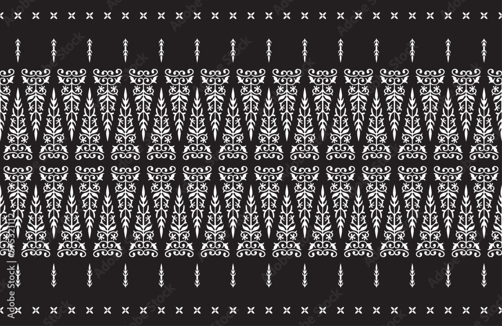 Malay Riau Batik Songket, Weaving Corak Motif Pucuk Rebung, Melayu ...