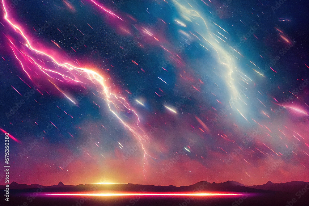 Splendid scenic outer space vibrant color starry galaxy universe in ...