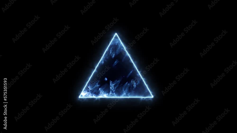 Mysterious portal triangle of energy. Easy to add lens flare effects ...