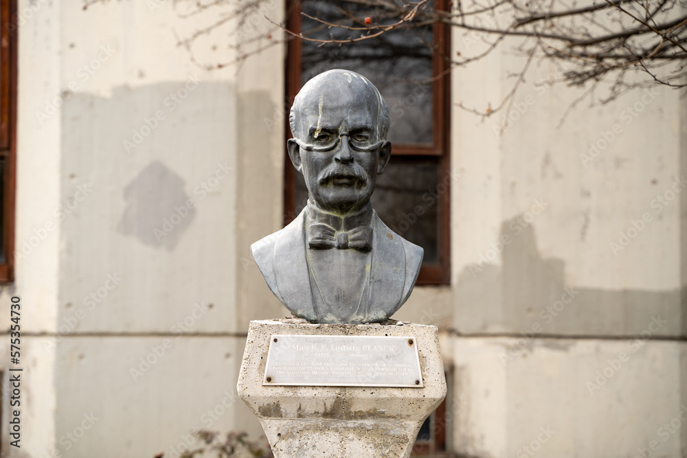 Ankara, Turkey - February 25, 2023: Max Planck statue at Middle East ...
