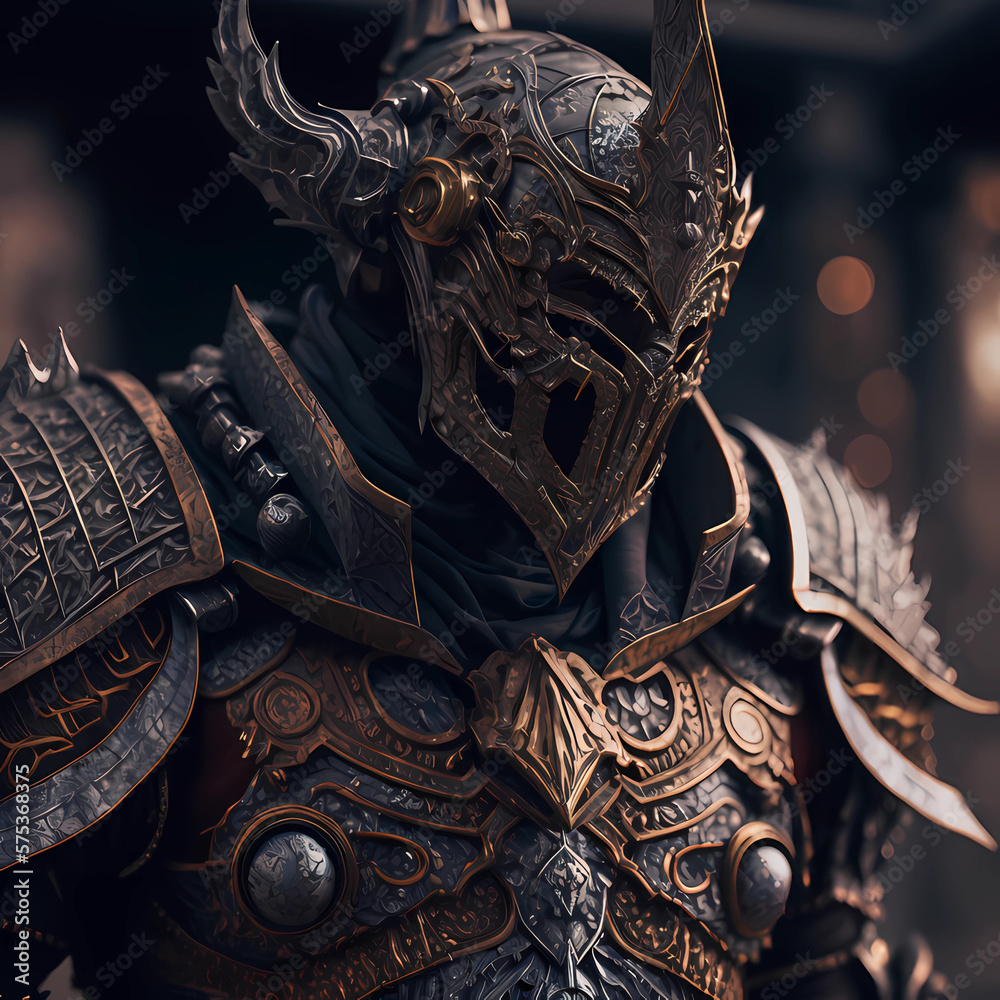 Ai generated art generative ai heavy armor demon armor knight armor ...