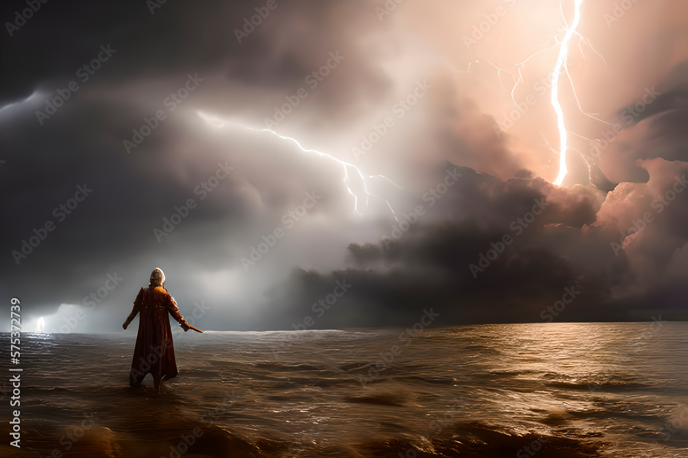 Lightning,Fantasy art,extremely detailed oil painting,wide angle,from ...