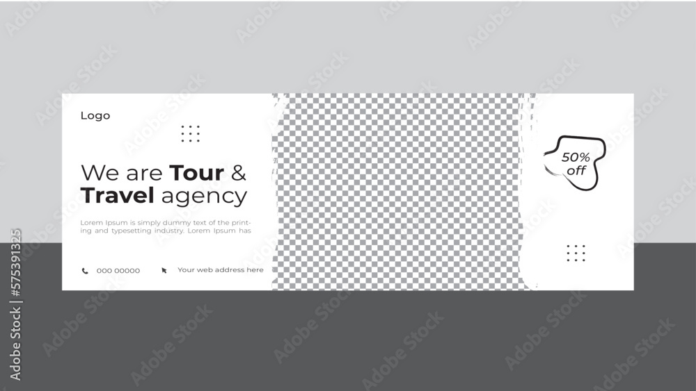 Travel facebook cover and Travel banner template for ads. Visiting ...