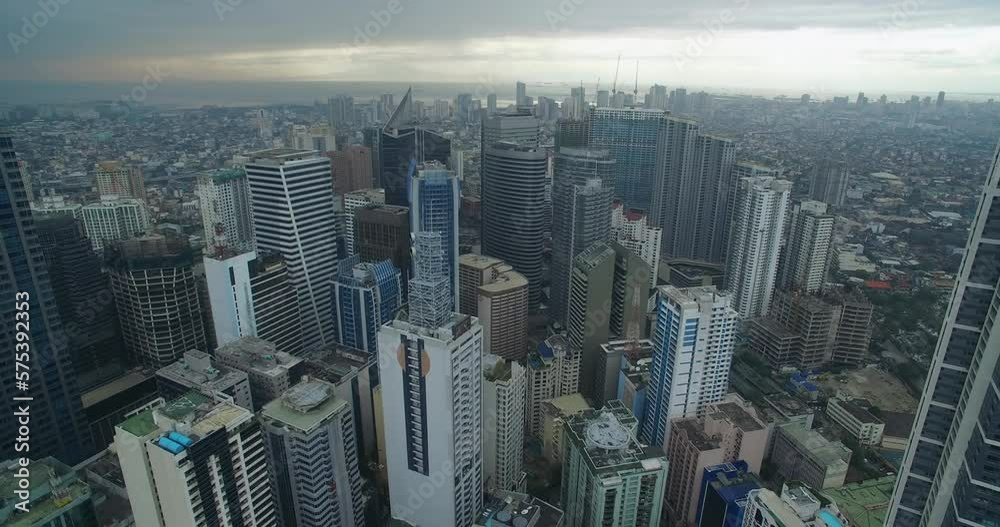 Makati City in Philippines. Cityscape Skyline and Skyscrapers in ...