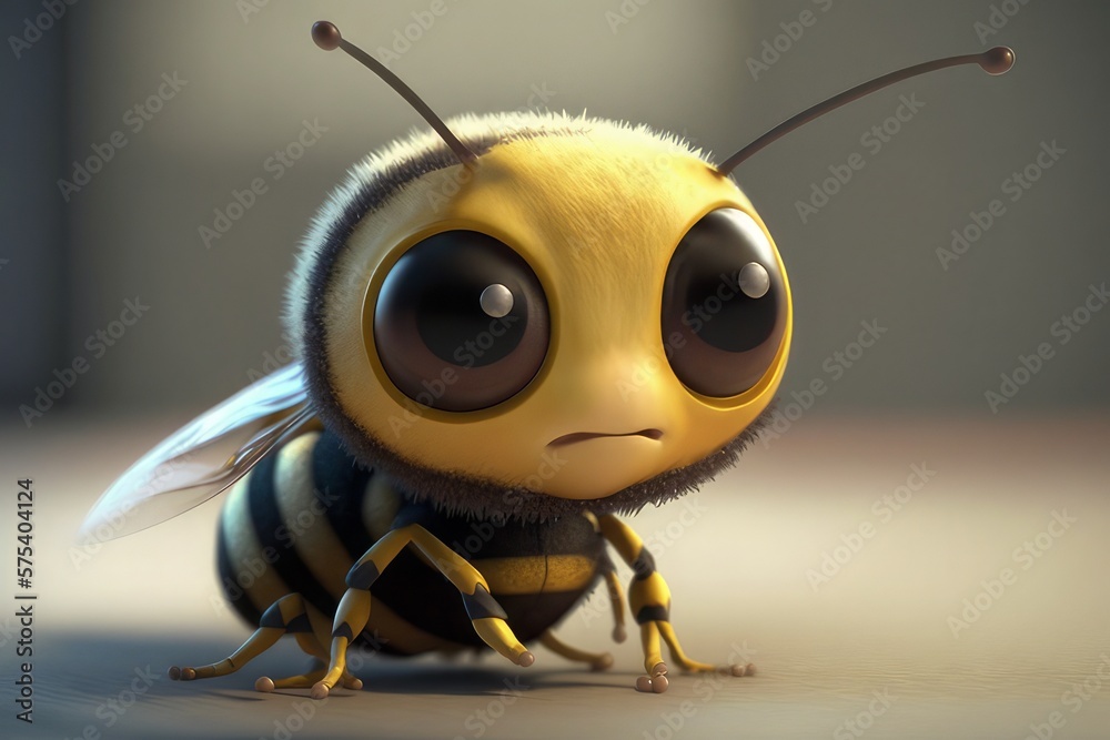 baby wasp big eyes created with Generative AI technology Stock ...