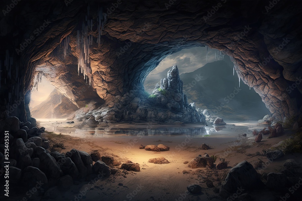 Superb Cave, Realistic and Future looking Design. Animation, Concept Art, and Scene Design Done ...