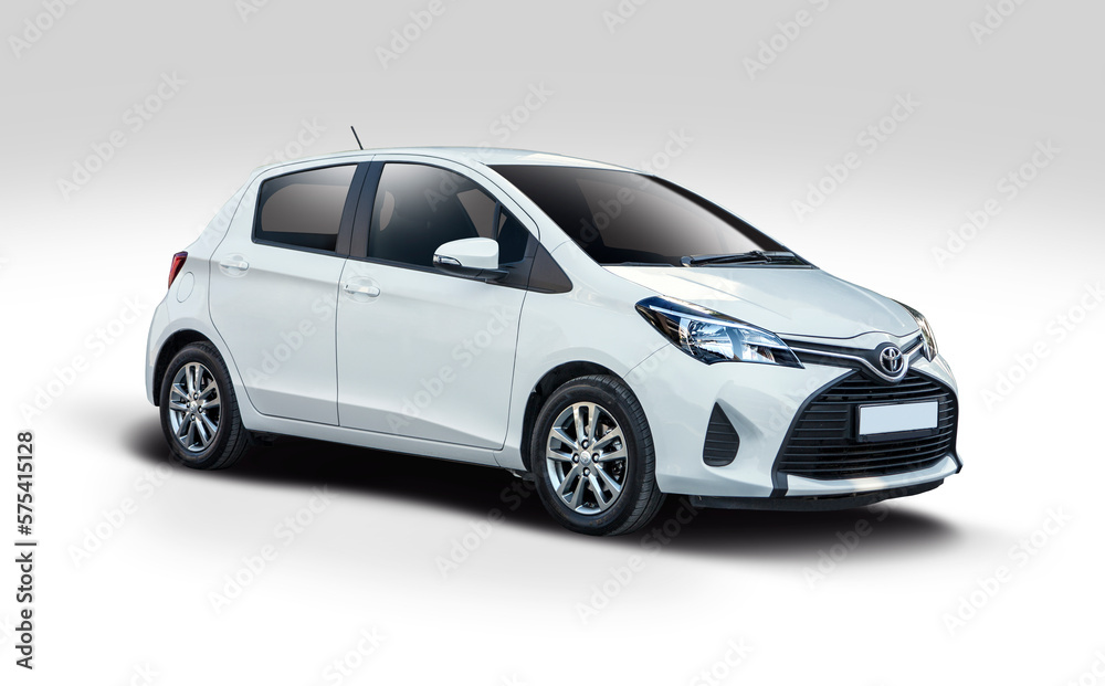 Toyota Yaris side view isolated on white background, 24 June 2015 ...