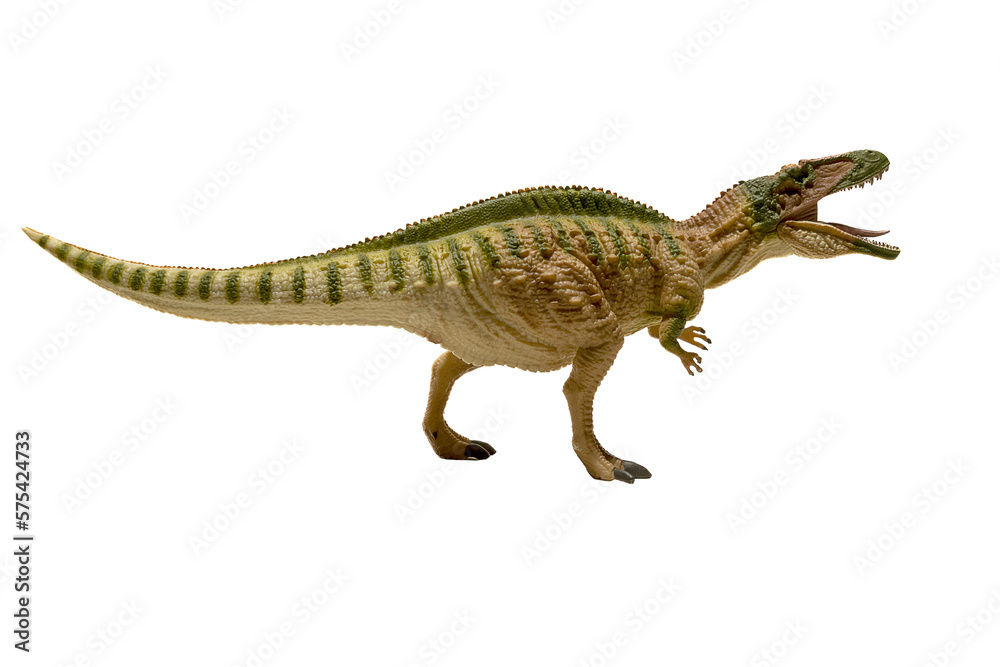 Acrocanthosaurus dinosaur isolated on transparent background Stock ...