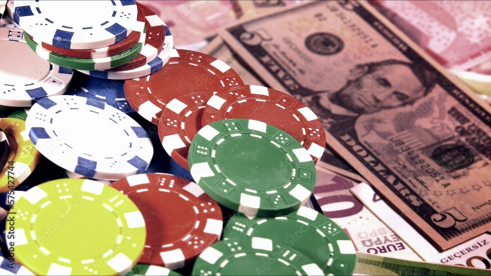 Poker Chips And Money