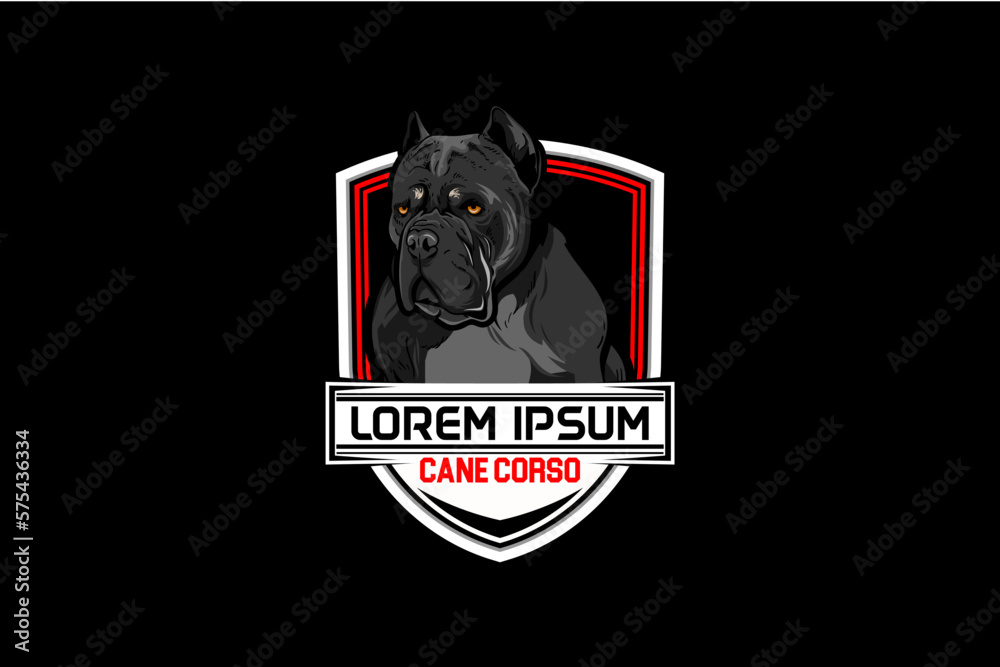 Poster Cane corso vector logo badge design template – Wall Art | UkPosters