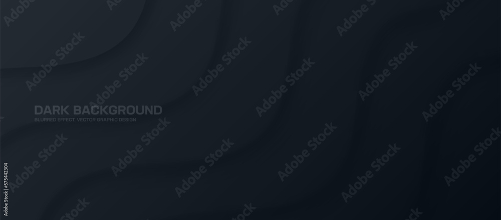 Minimal Abstract Vector Wide Background with Wavy Curves in Shades of ...