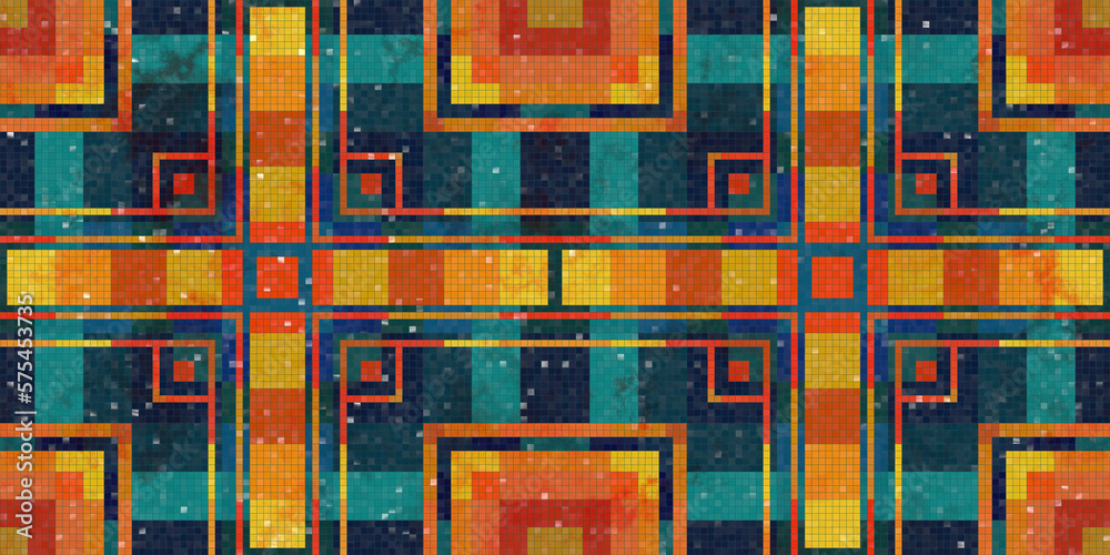 Green Aztec Background