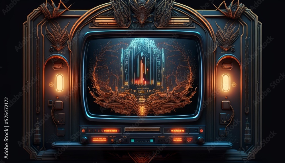 Abandoned horroristic dark and creepy sci-fi monitors still working ...