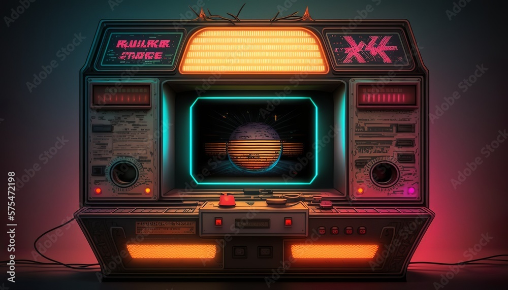 Abandoned horroristic dark and creepy sci-fi monitors still working ...