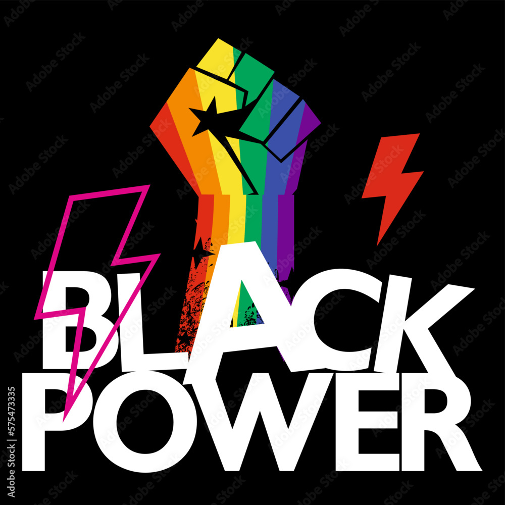 Black Power. Design for black history month t-shirt. Vector ...