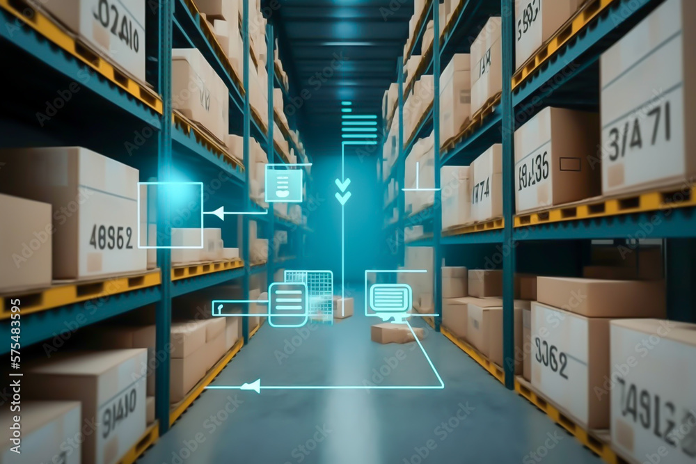 Smart warehouse management system, using augmented reality, generative ... Smart warehouse management system, using augmented reality, generative ...