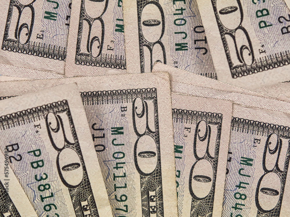Stacks Of 50 Dollar Bills