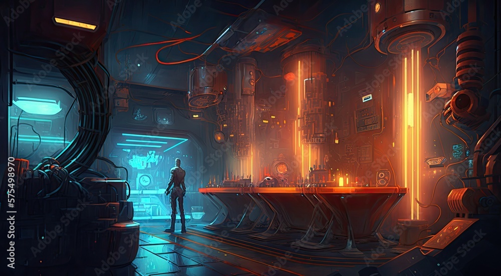 Generative AI - Workshop 060: A digital painting of a futuristic ...