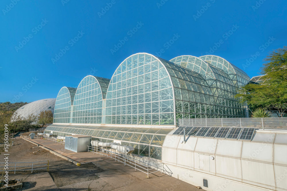 ORACLE, ARIZONA - CIRCA NOVEMBER, 2021: Glass and steel laboratory at ...