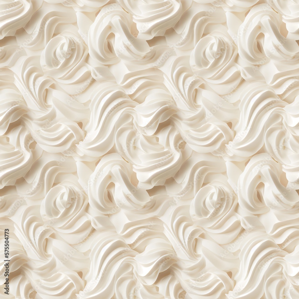Seamless patterns texture of delicious whipped cream for your ...
