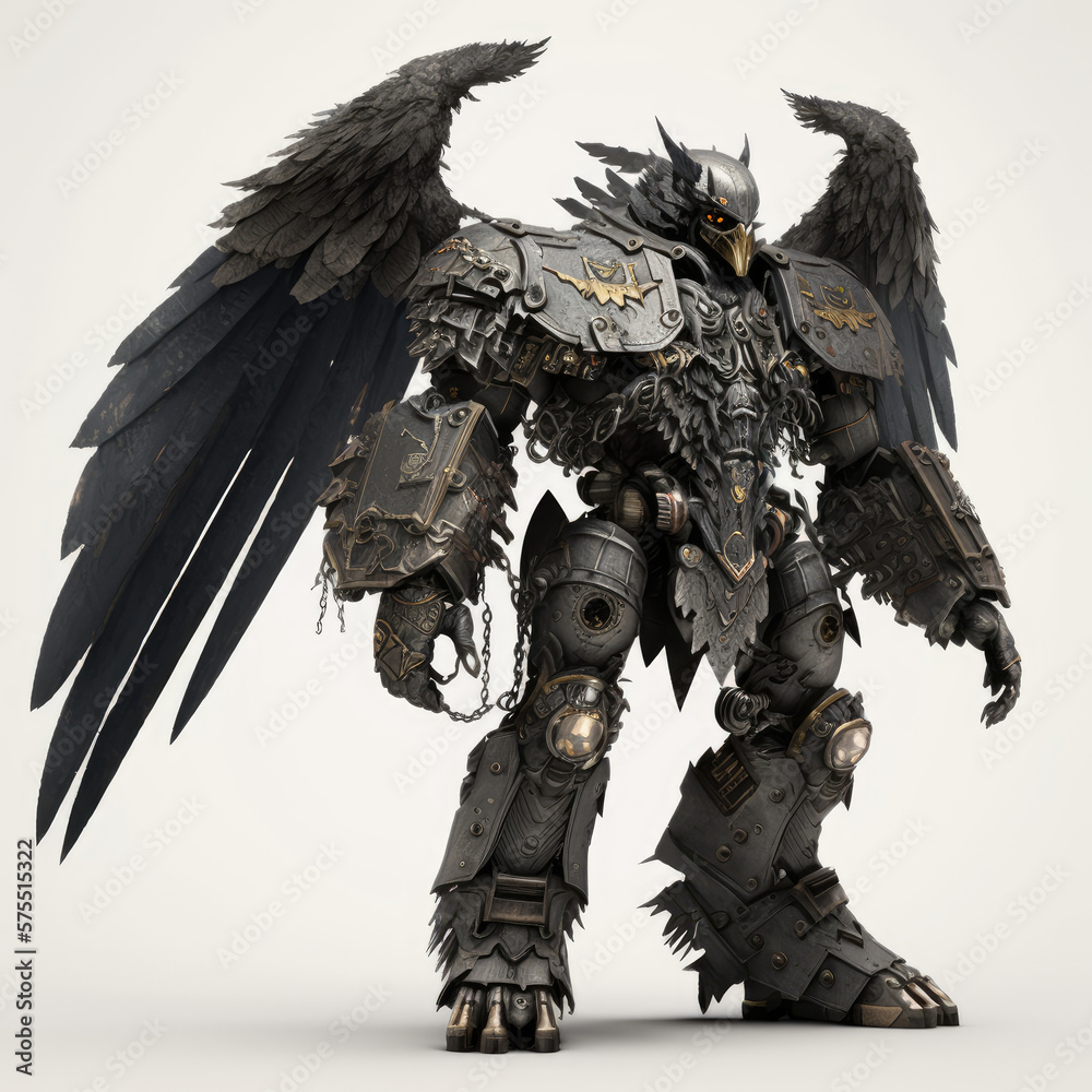 Warhammer New Dark Angel Dreadnought, Heavy Chainsword, No Background ...
