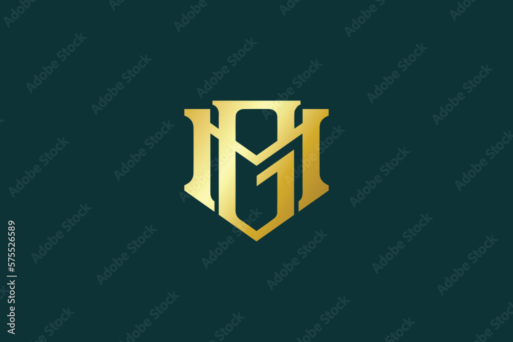 MG letter golden typography brand logo design, mg lettermark, mg golden ...