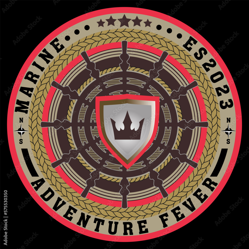 Vetor de Marine Adventure Logo is a logo that depicts the beauty and ...