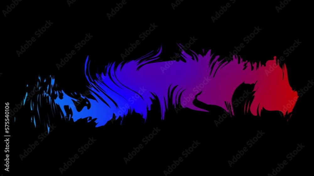 Grunge animation - brush stroke. color Abstract hand-painted elements ...