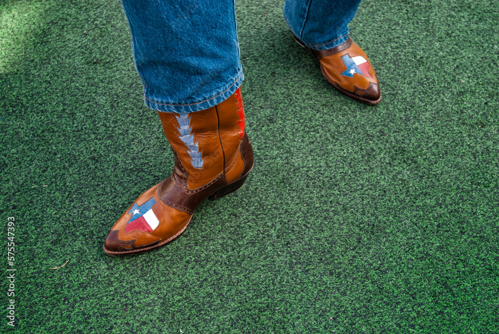 A Texan displays his pride of the lone star state with his custom ...