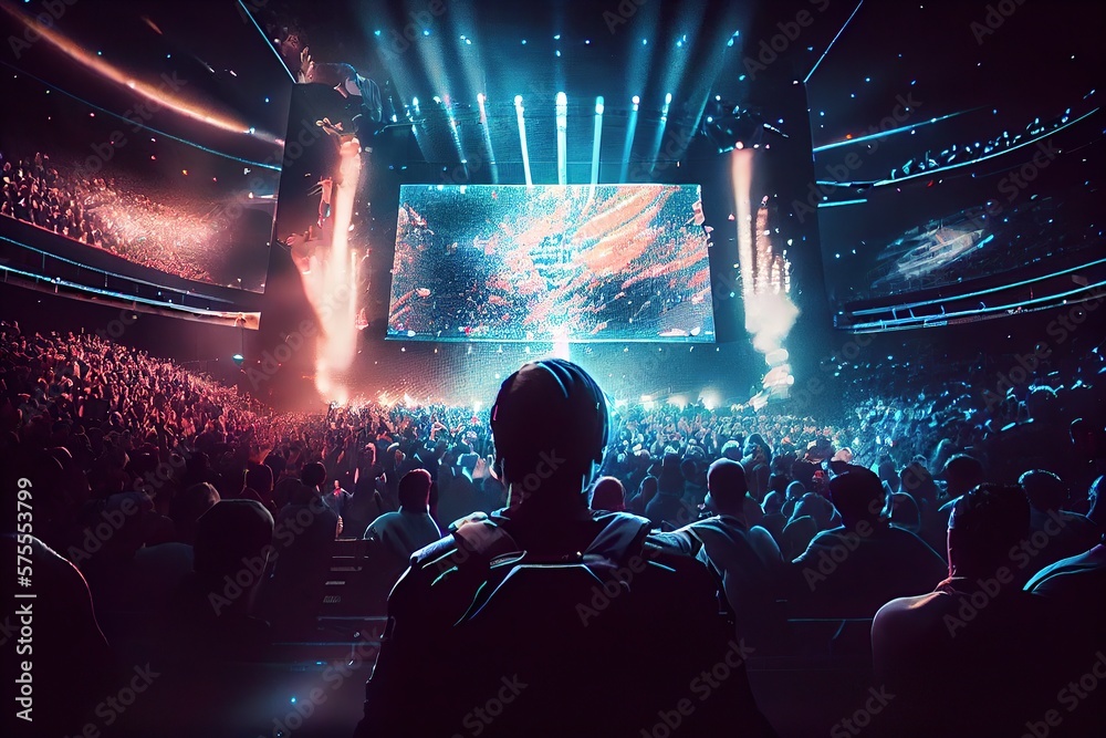 Battleground Arena. Intense Action at the e-Sports Competition ...