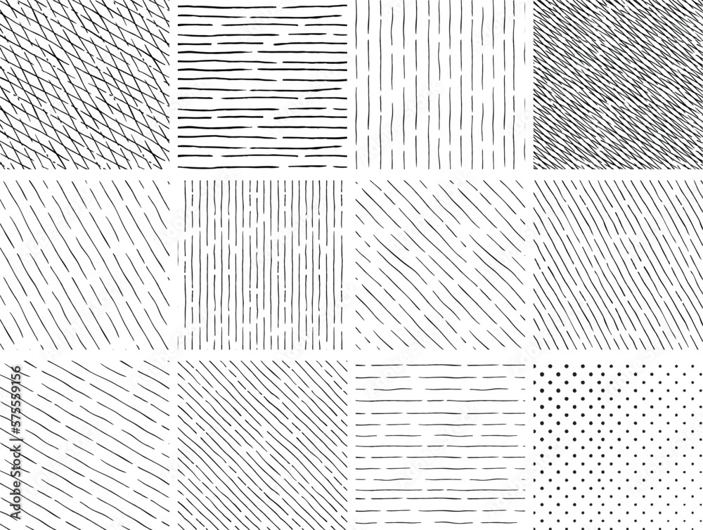 Seamless Hatch Pattern Of Architectural Texture Background Bundle Stock Vector Adobe Stock