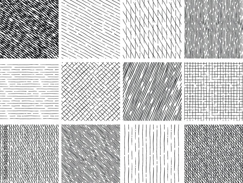 Seamless Hatch Pattern Of Architectural Texture Background Bundle Stock Vector Adobe Stock