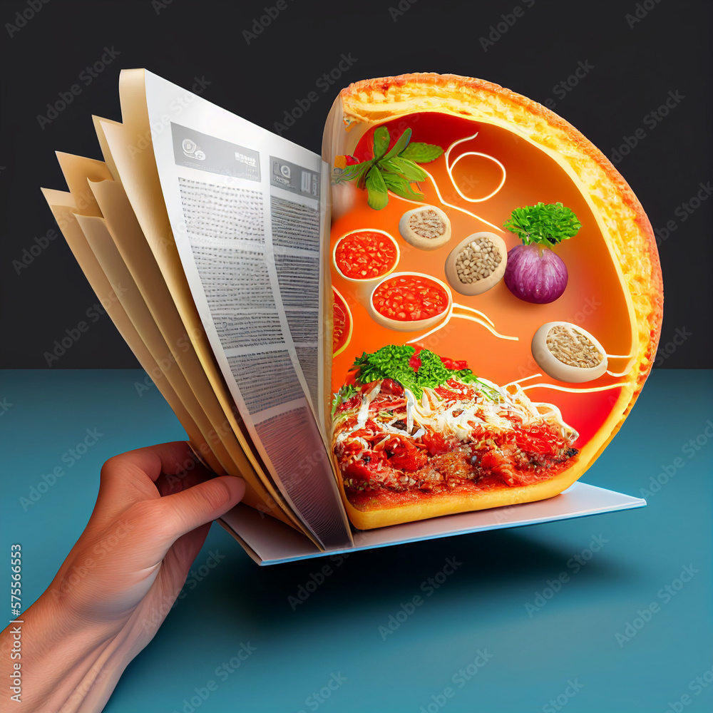 Generative AI: Italian food menu with the food shown in three ...