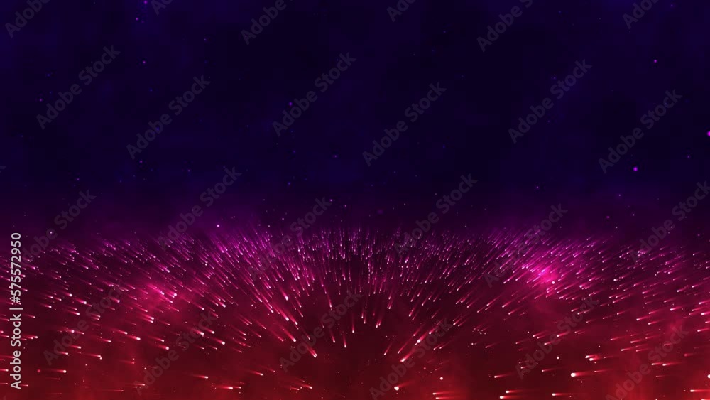 Beautiful glittering particles flares spinning feels like planet in ...
