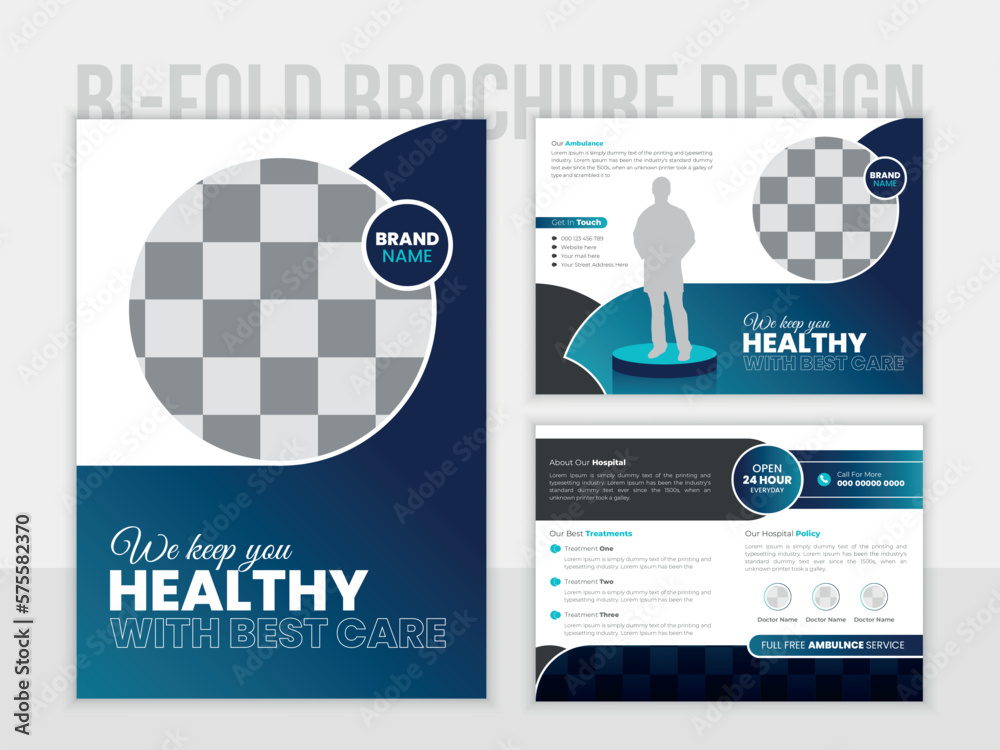 Healthcare and medical brochure template | Layout template for company ...