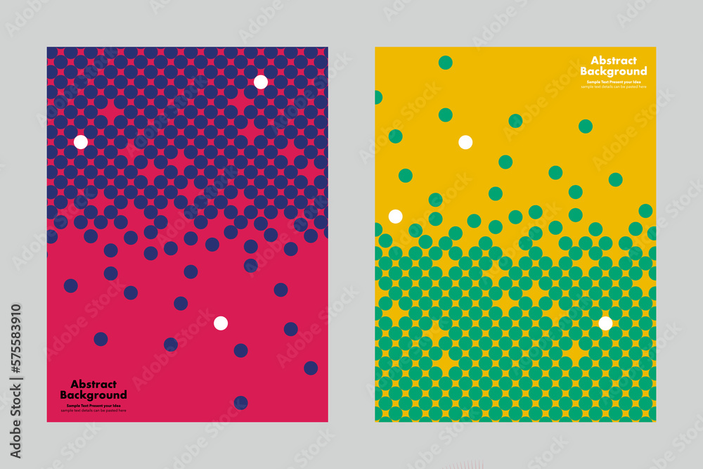 abstract polka dots background, vector geometric graphic design ...