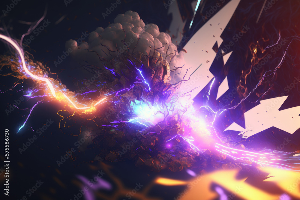 Quantum Physics and String Theory Wallpaper Generative AI Stock ...