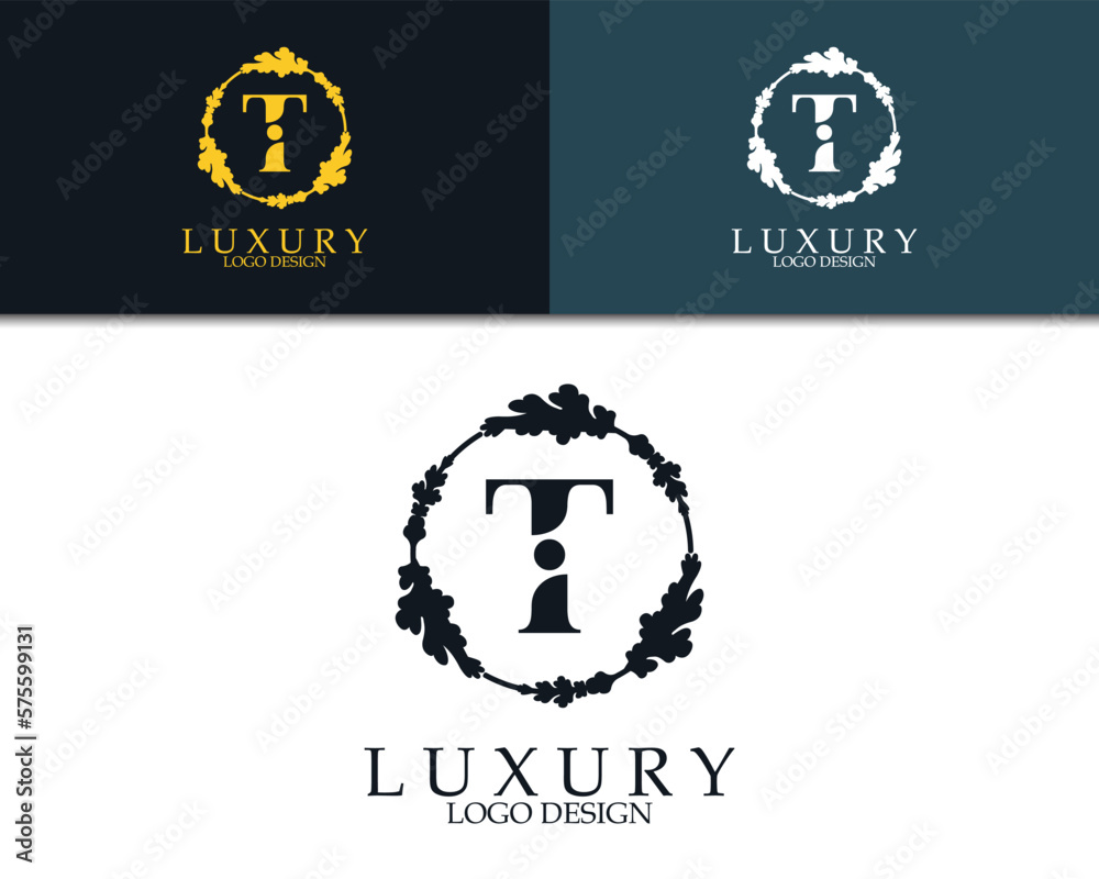 letter T luxury logo design,suitable for brand identity,logo boutique ...